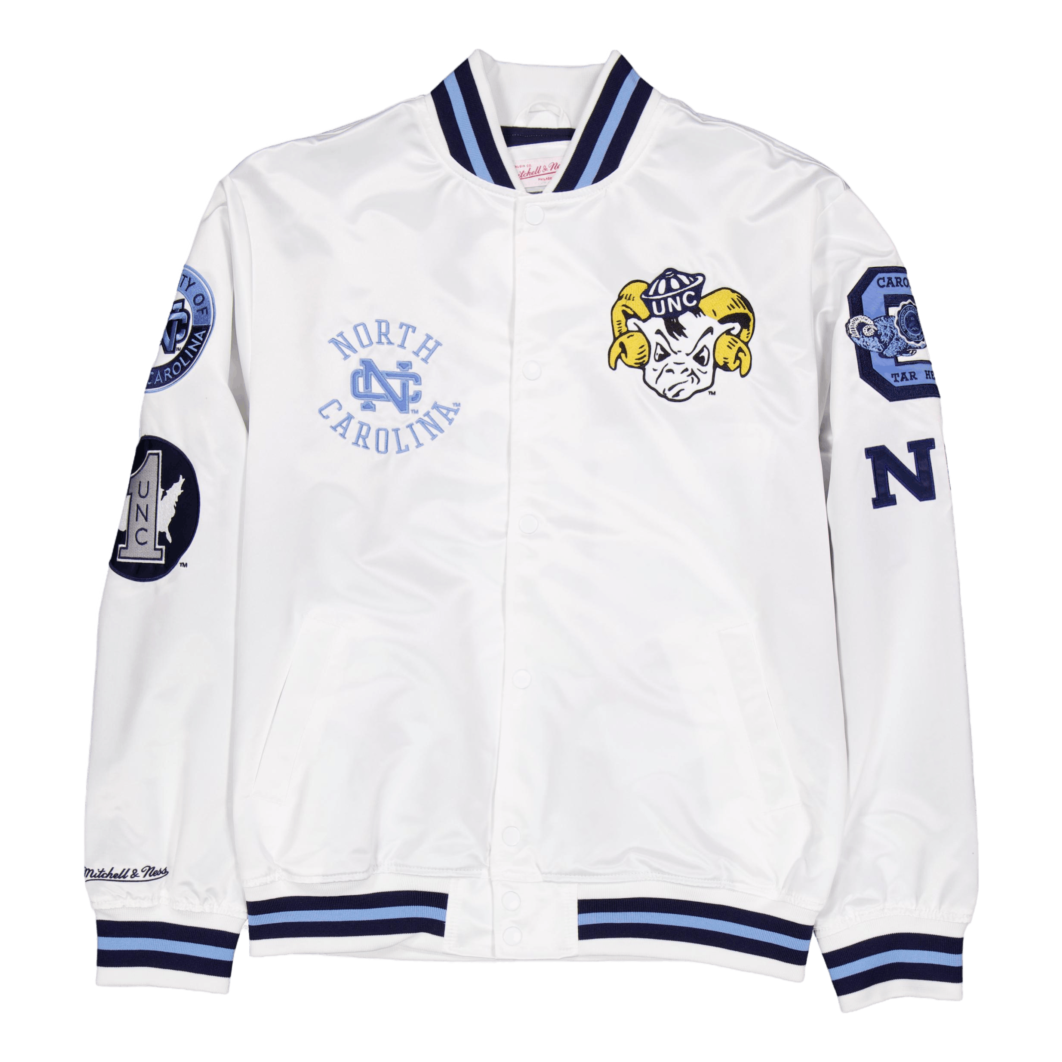 Mitchell & Ness UNC M&N City Collection Lightweight Satin Jacket ...