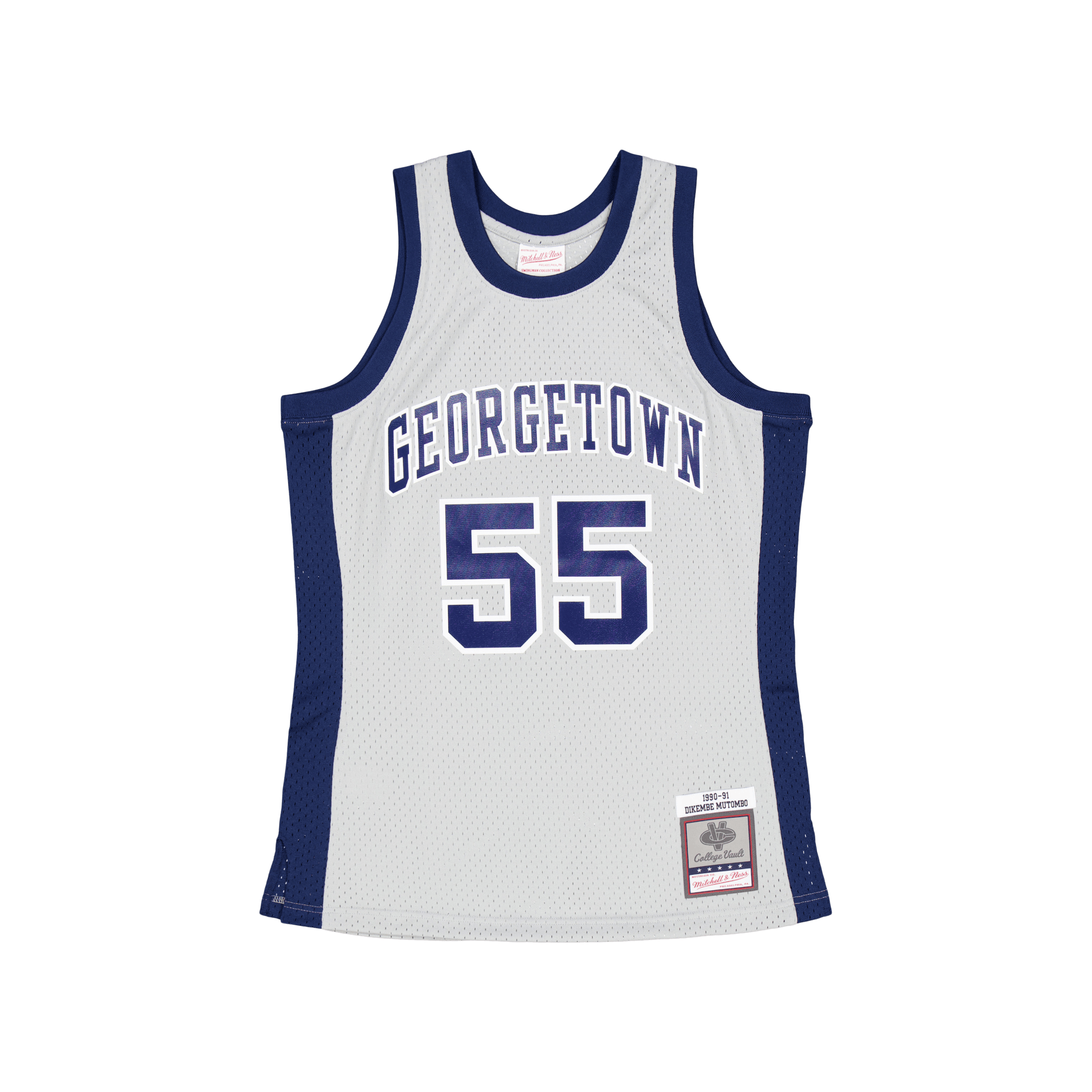 Mitchell & Ness Hoyas Swingman Jersey - Georgetown 1990 - Dikembe ...