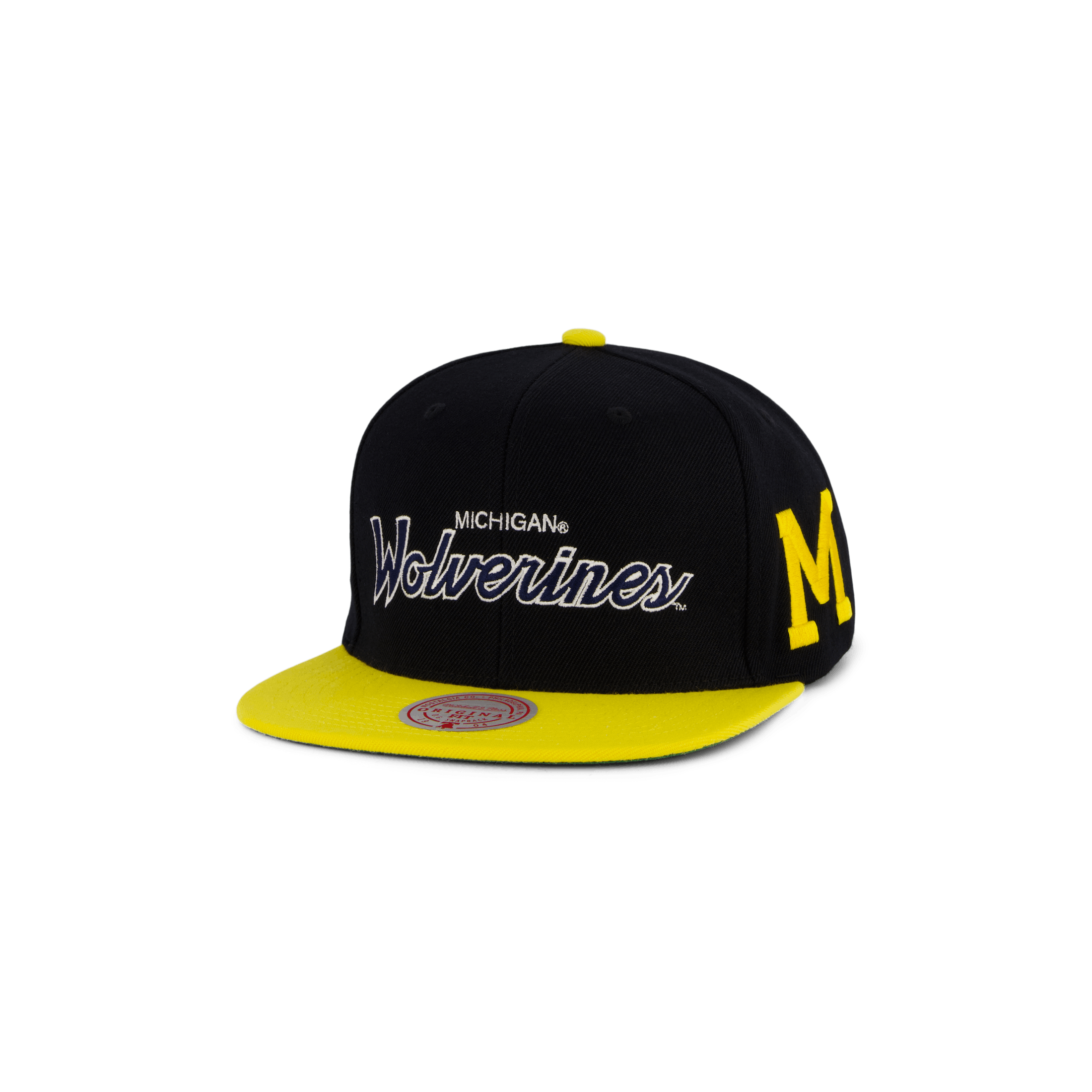 Mitchell & Ness Wolverines Team Script 2.0 Snapback – Thesolestory.com