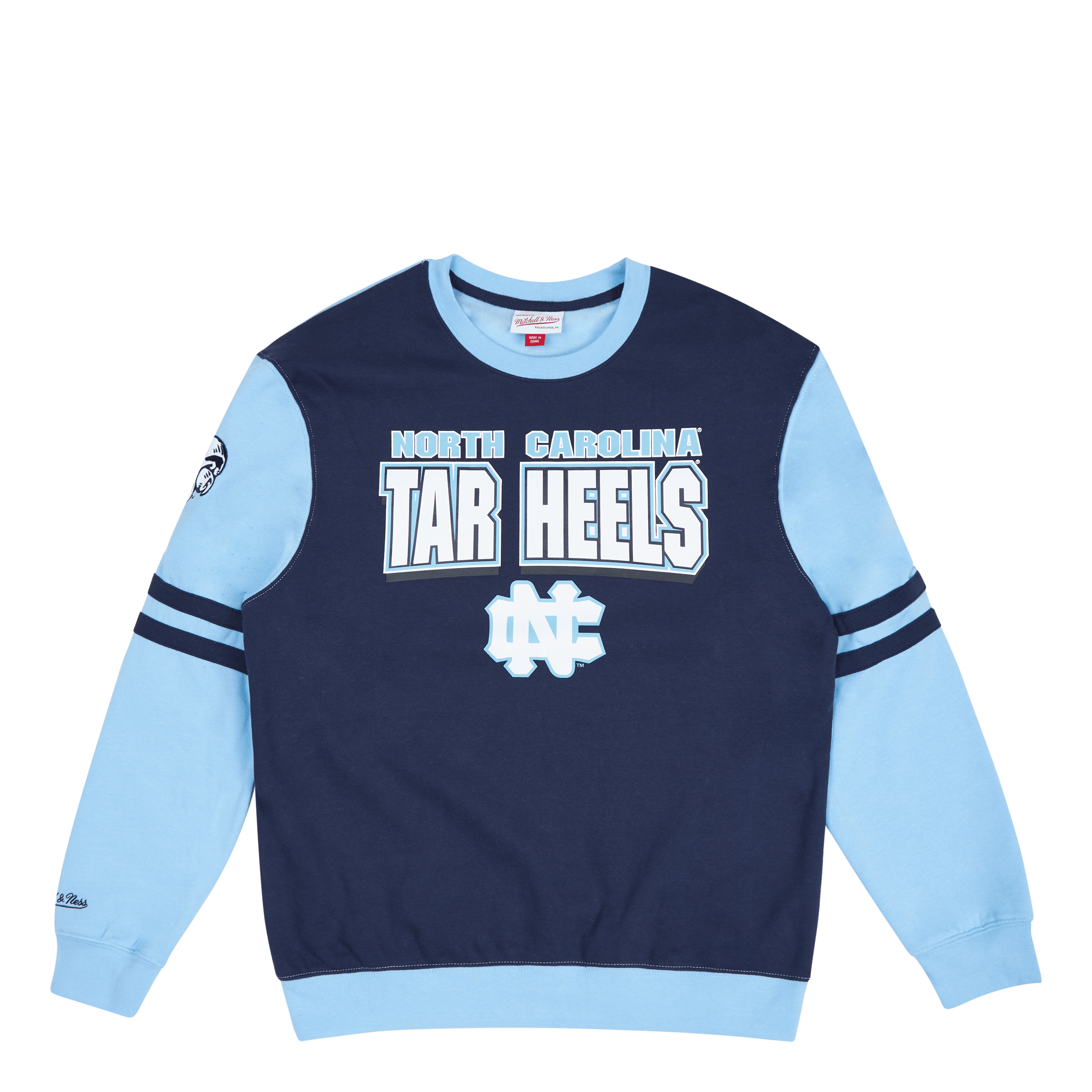 UNC All Over Crew 2.0 - Mitchell & Ness – Thesolestory.com